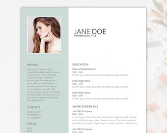 Horizontale Cv-cv-sjablonen Voor Word En Pages - Etsy