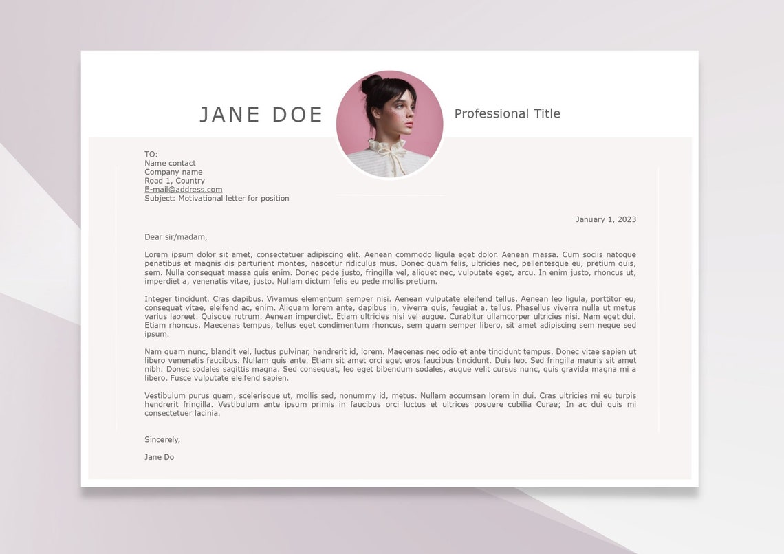 Liggend Cv-sjabloon Voor Word En Pages - Etsy