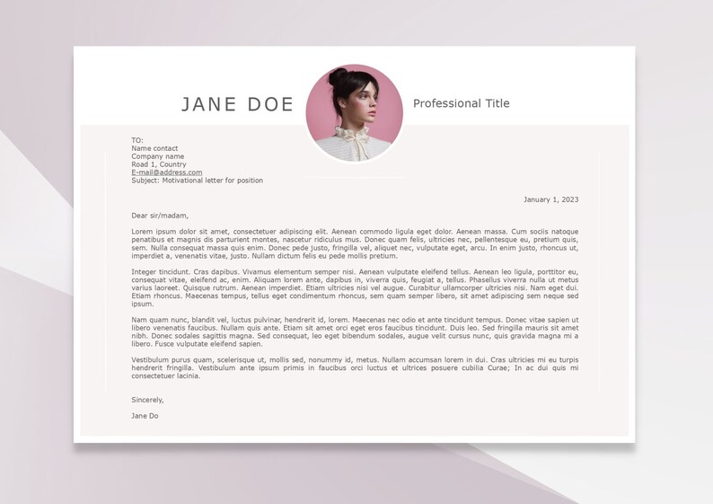 Liggend Cv-sjabloon Voor Word En Pages - Etsy