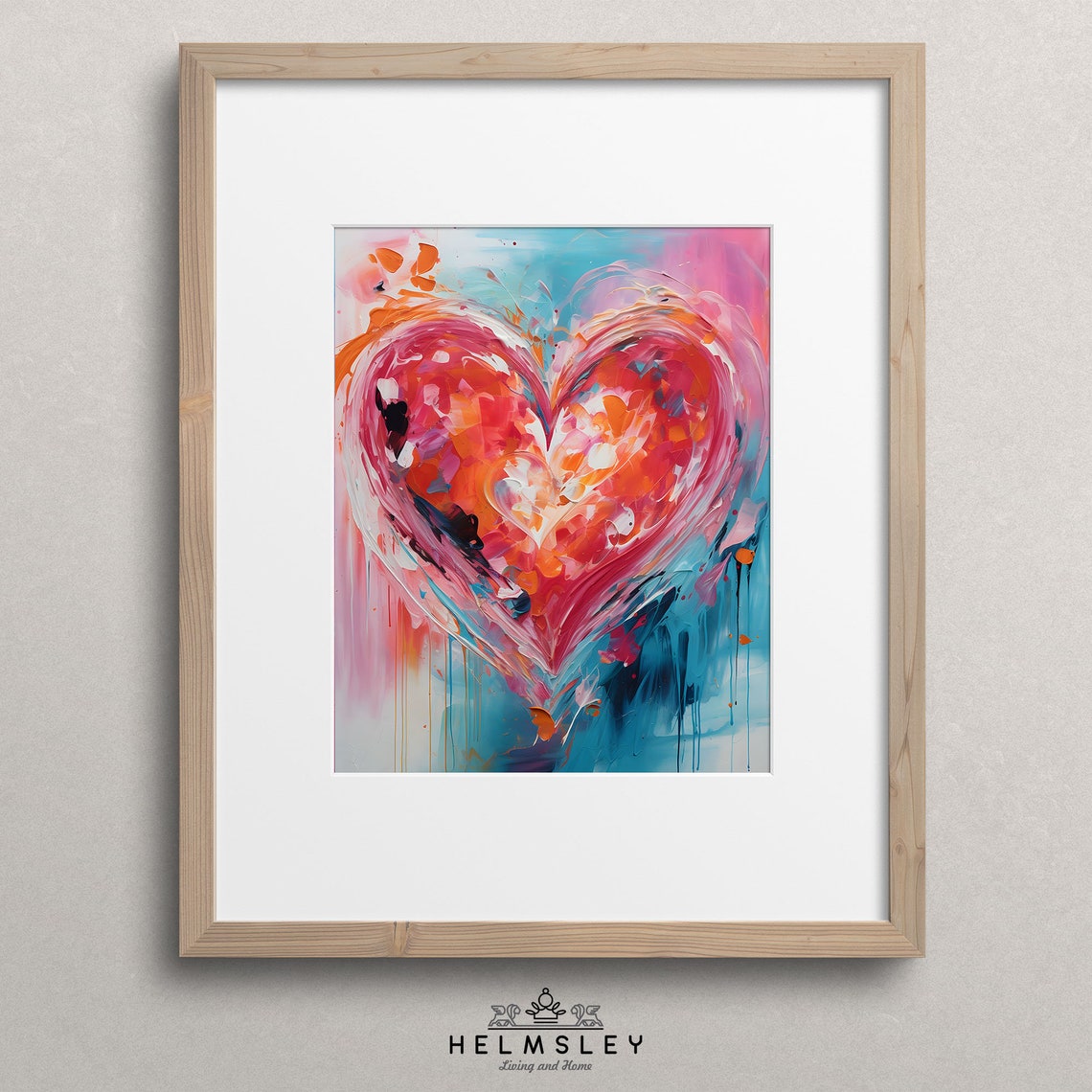 Colorful Love Magic - Unique Art Print for Wedding Happiness. an ...