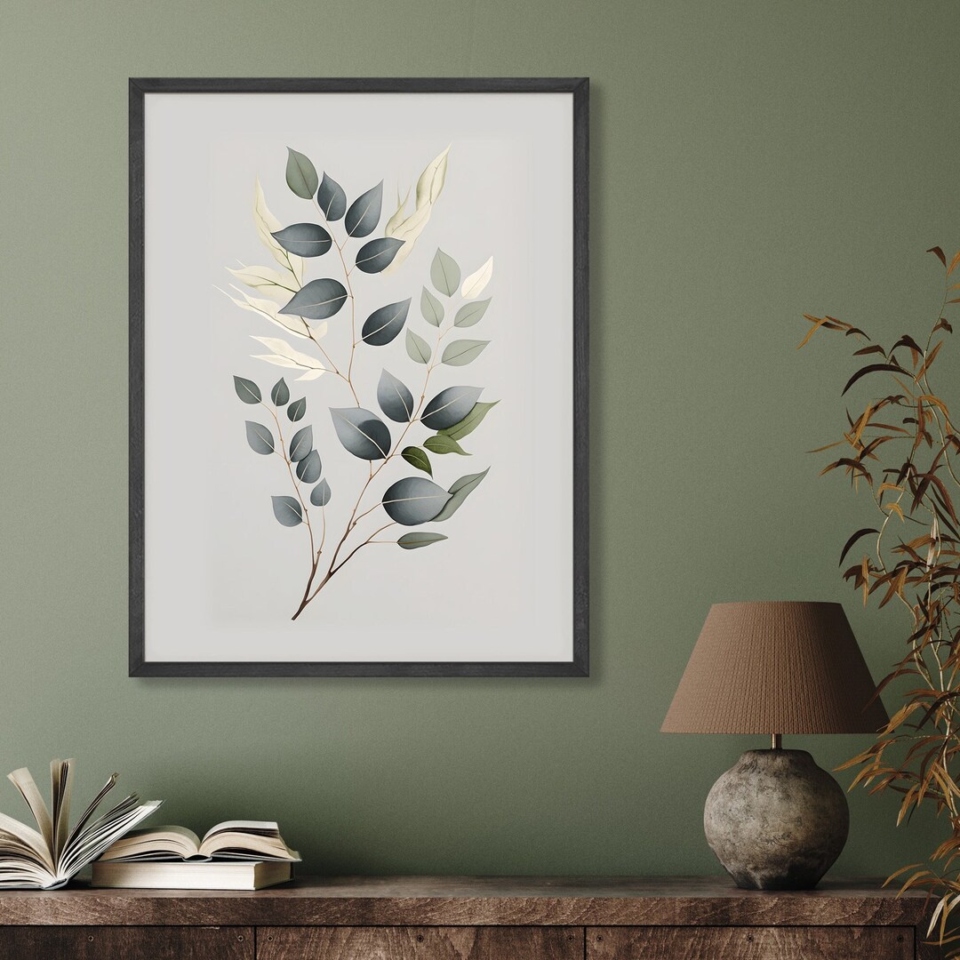 Eucalyptus - Branch Leaves Plant Nature Poster Picture , Unframed Print ...