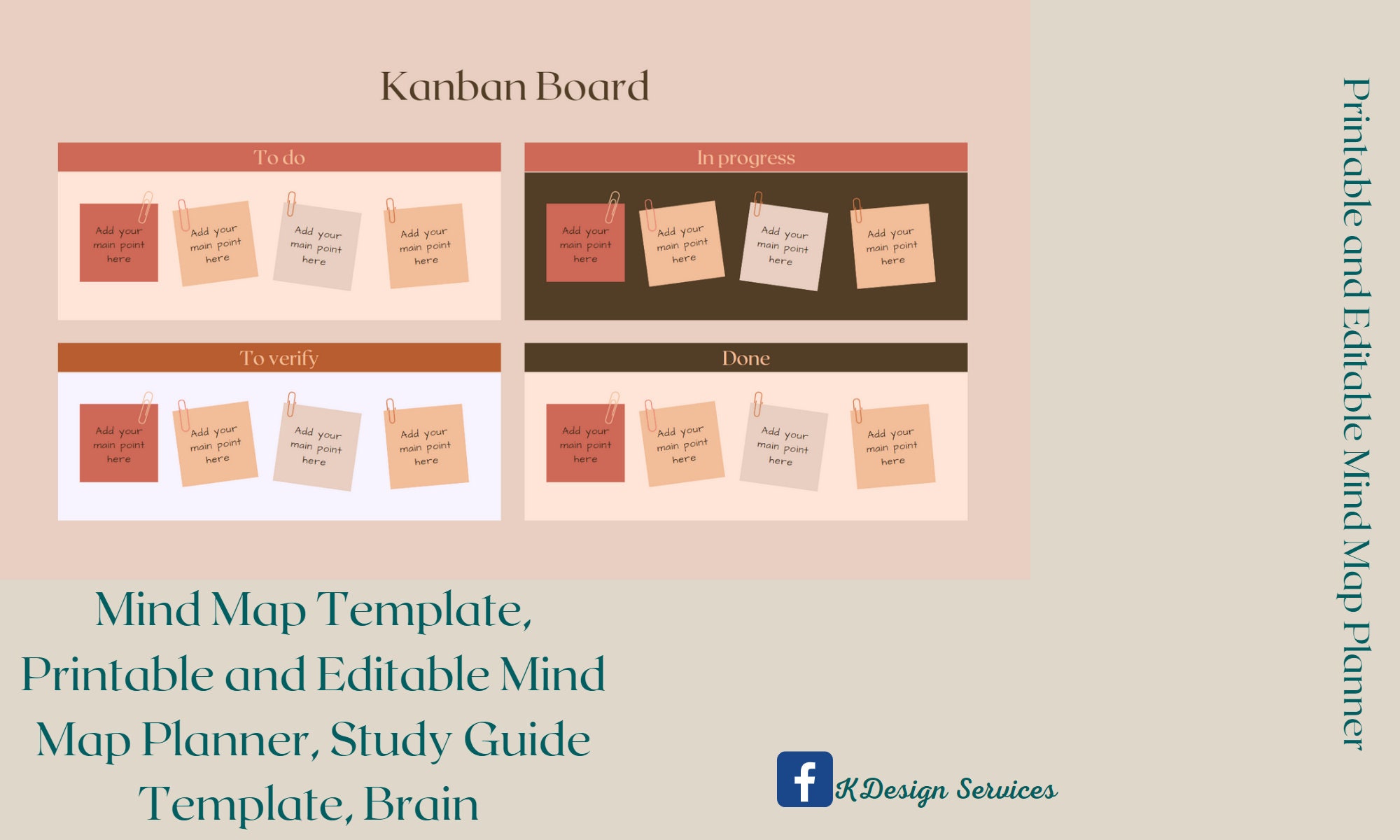 Mind Map Template Printable Mind Map Planner Study Guide - Etsy France