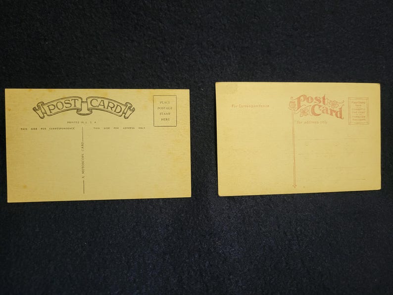 2 Vintage Postcards, Unused , 1920's - Etsy