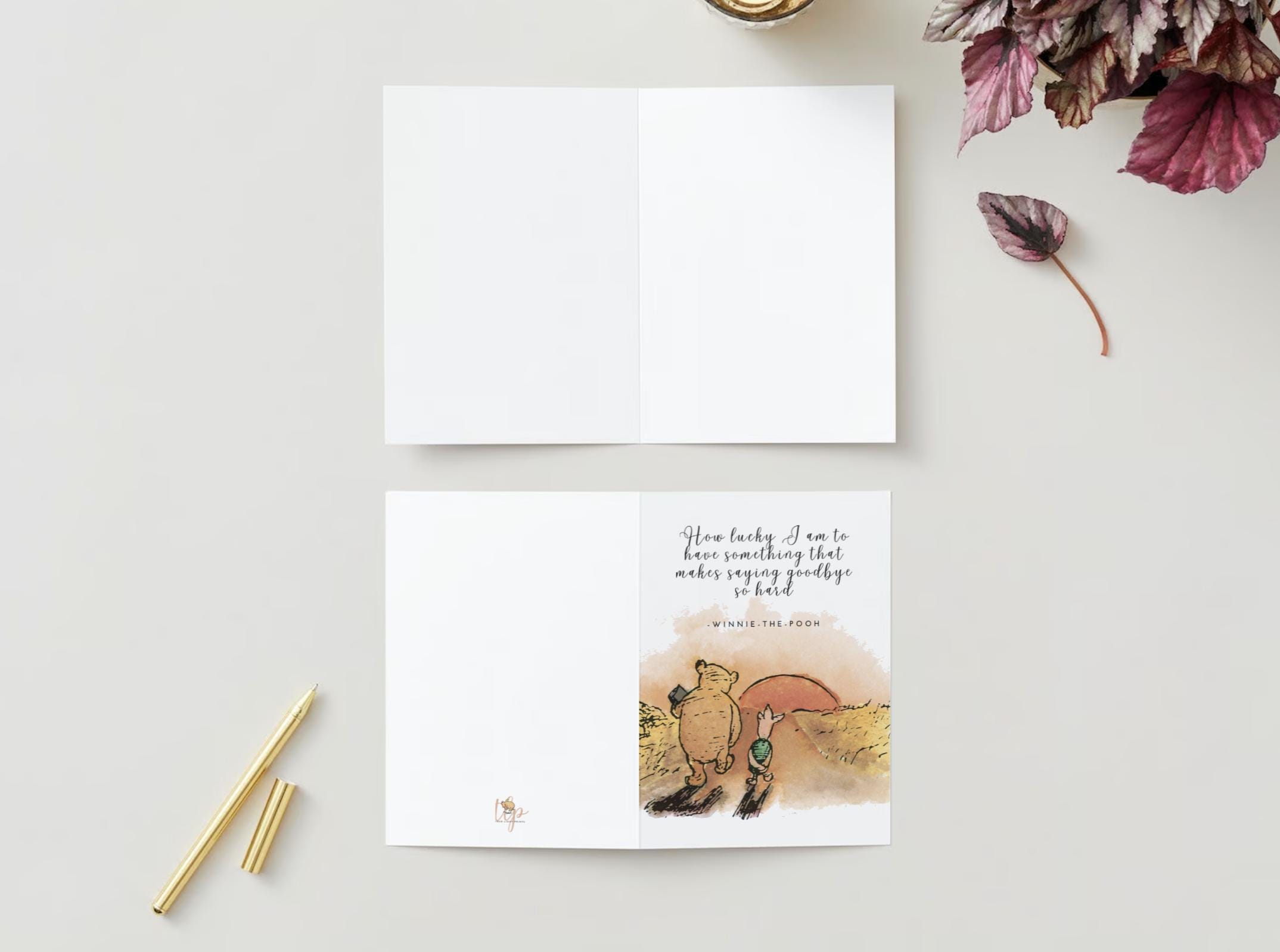 Winnie-the-pooh Sympathy Card Printable,instant Download,condolences ...