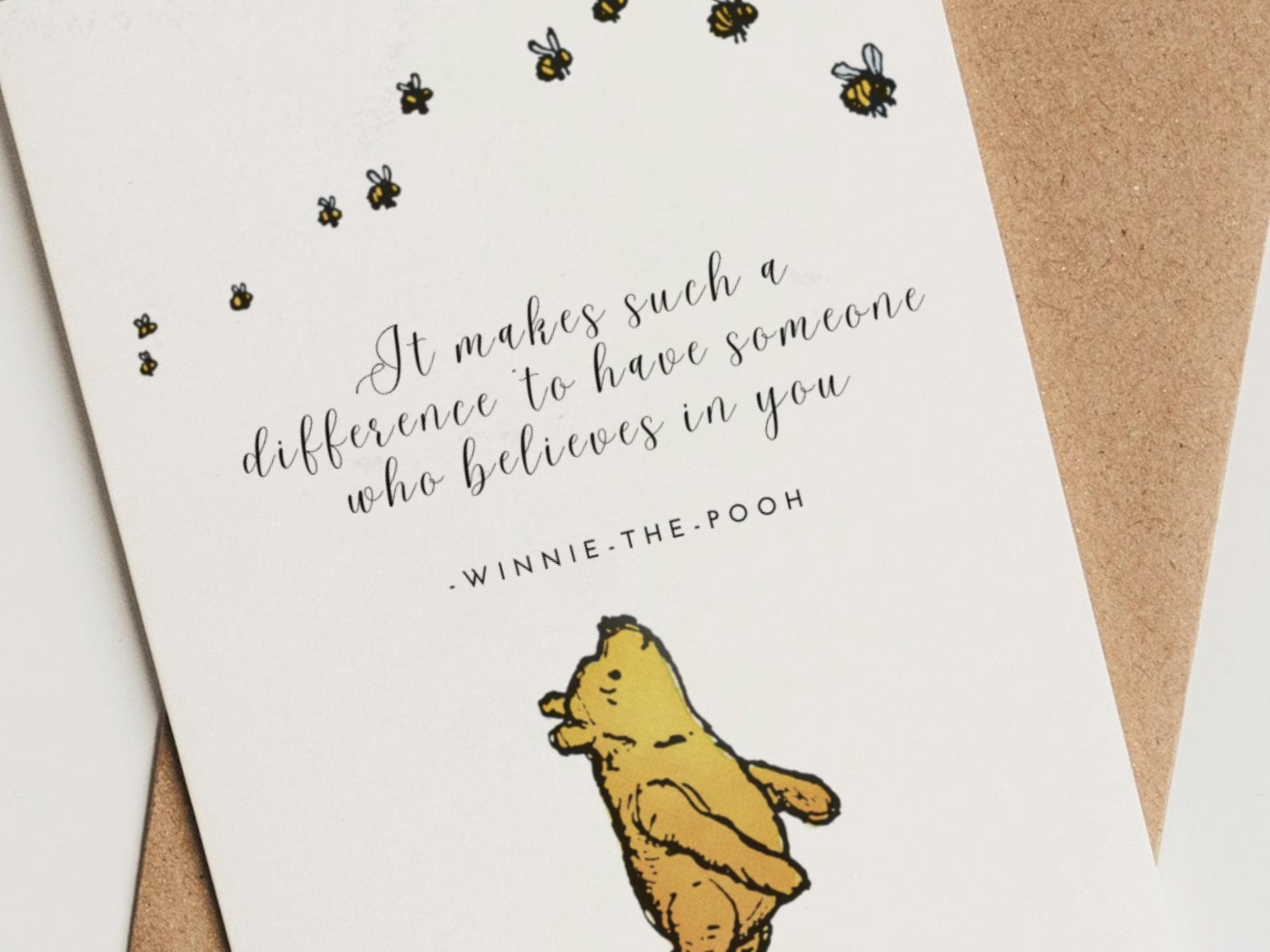 Winnie-the-pooh Teacher Appreciation Printable Card, Classic Pooh Bear ...