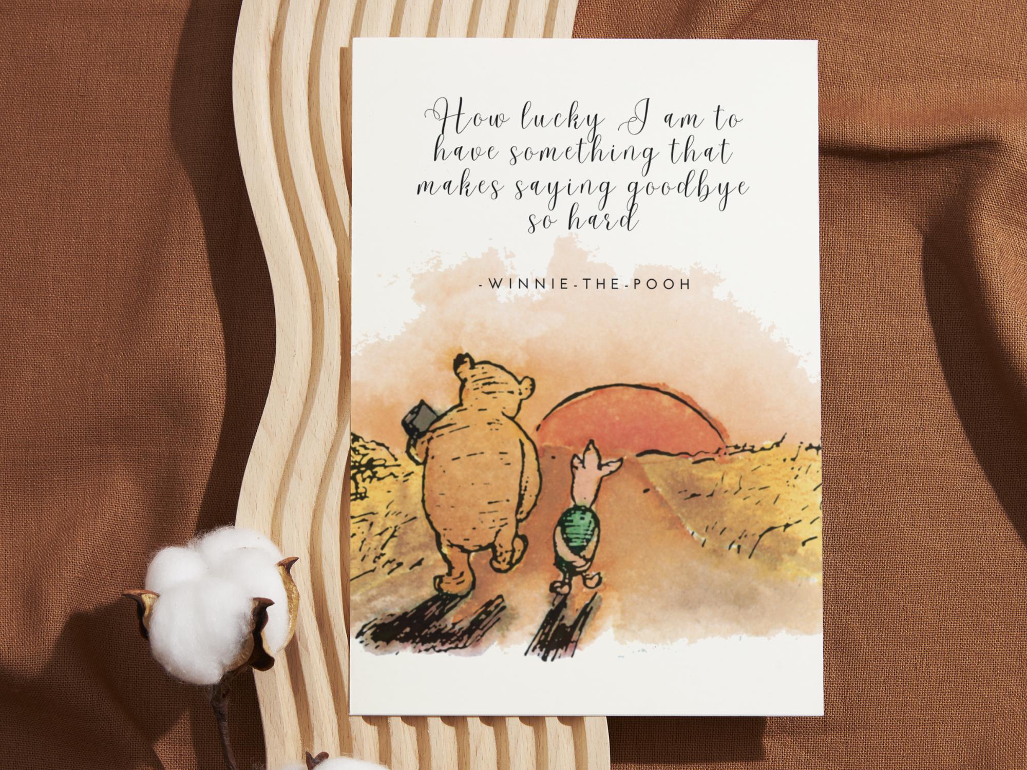 Winnie-the-pooh Sympathy Card Printable,instant Download,condolences ...