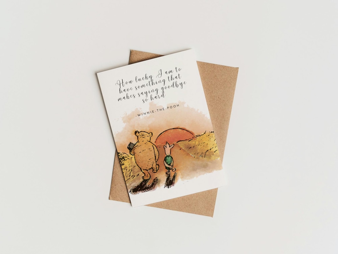 Winnie-the-pooh Sympathy Card Printable,instant Download,condolences ...