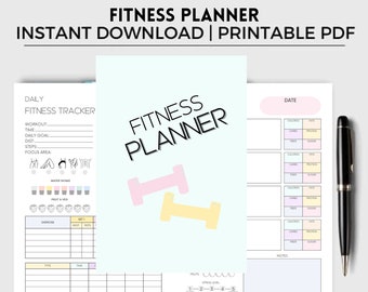 Fitness Planner Printable - Etsy