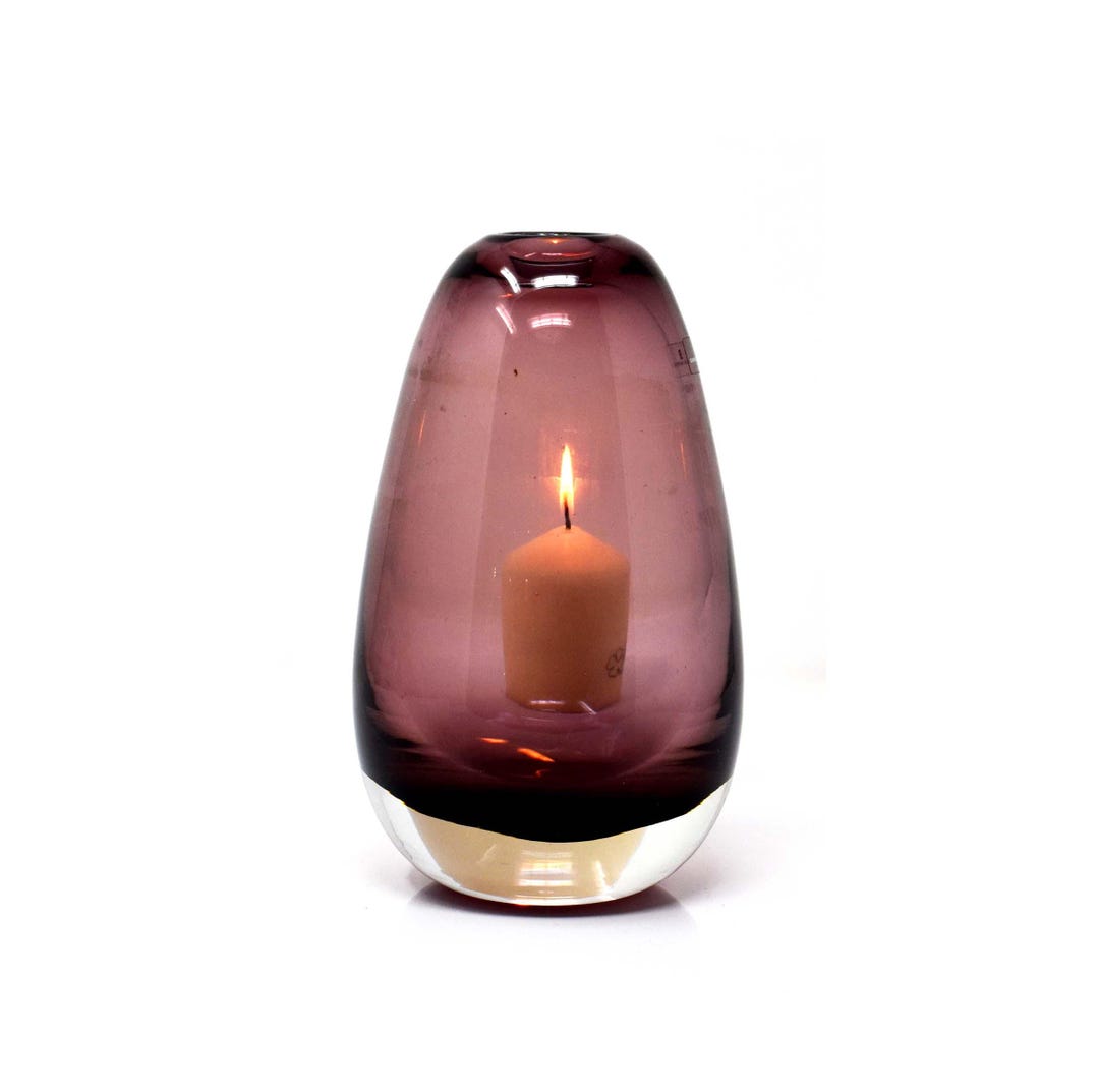 Elegant Modernist Art Studio Crystal Sommerso Vase, Design: Gunther ...
