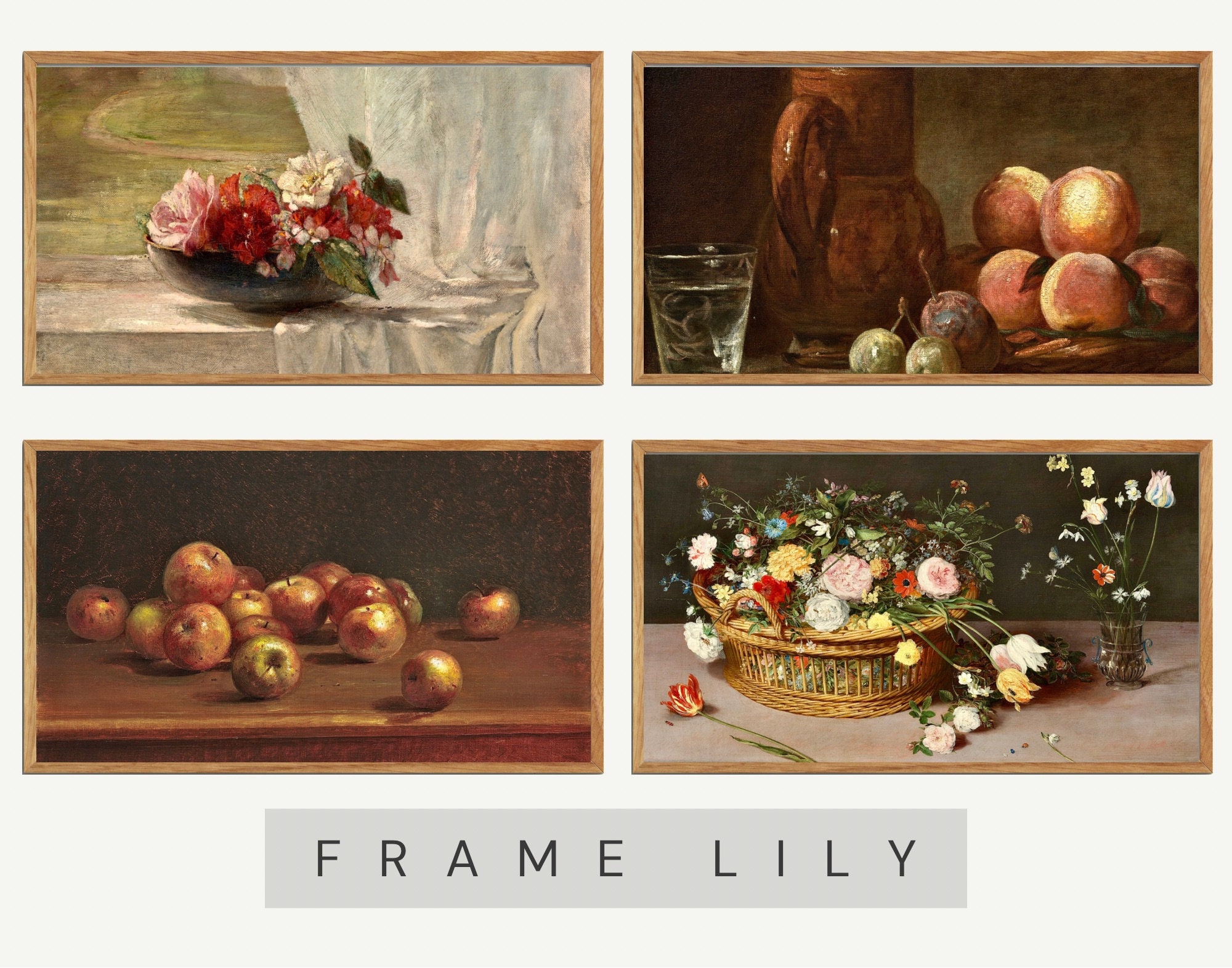 Samsung Frame TV Art Set, TV Art Still Life, Frame TV Still Life Art ...