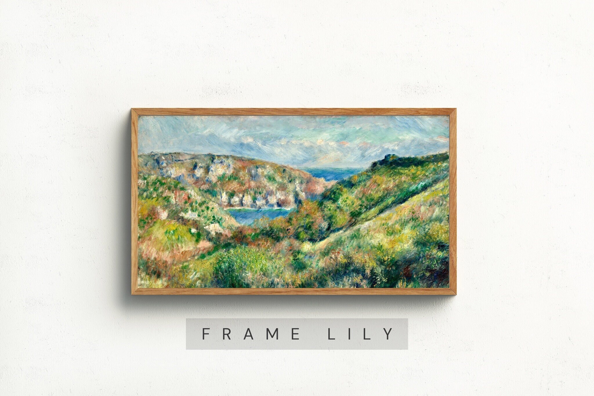 Samsung Frame TV Landscape Art Vintage Painting, Vintage Landscape ...