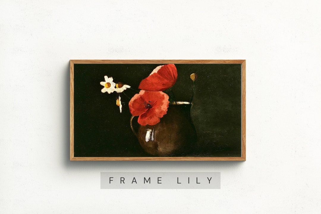 Samsung Frame Still Life TV Art Vintage Painting, Vintage Painting ...