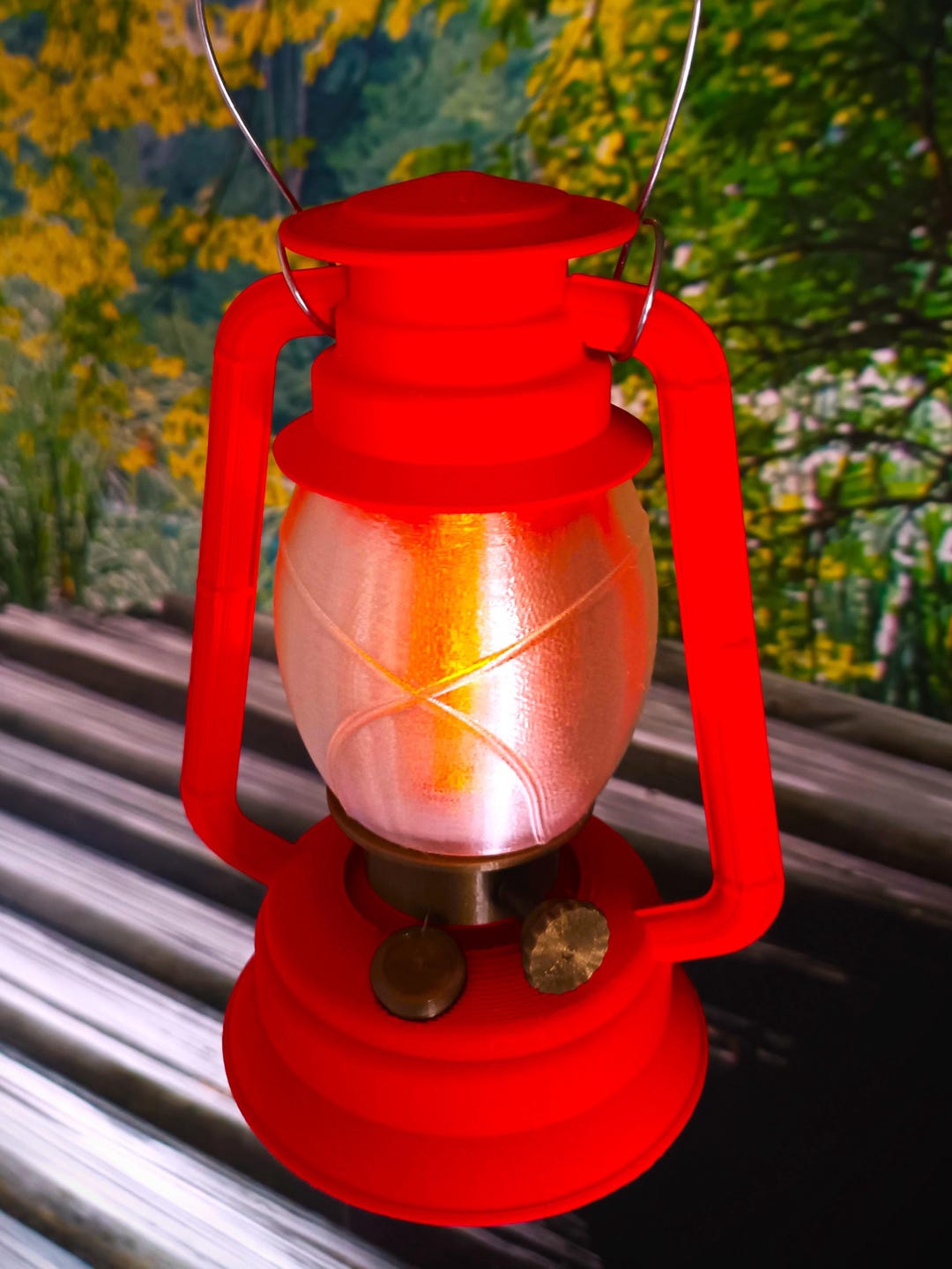 Vintage Storm Lamp 3D PRINT, Replica Kerosene Lamp, Flickering LED ...