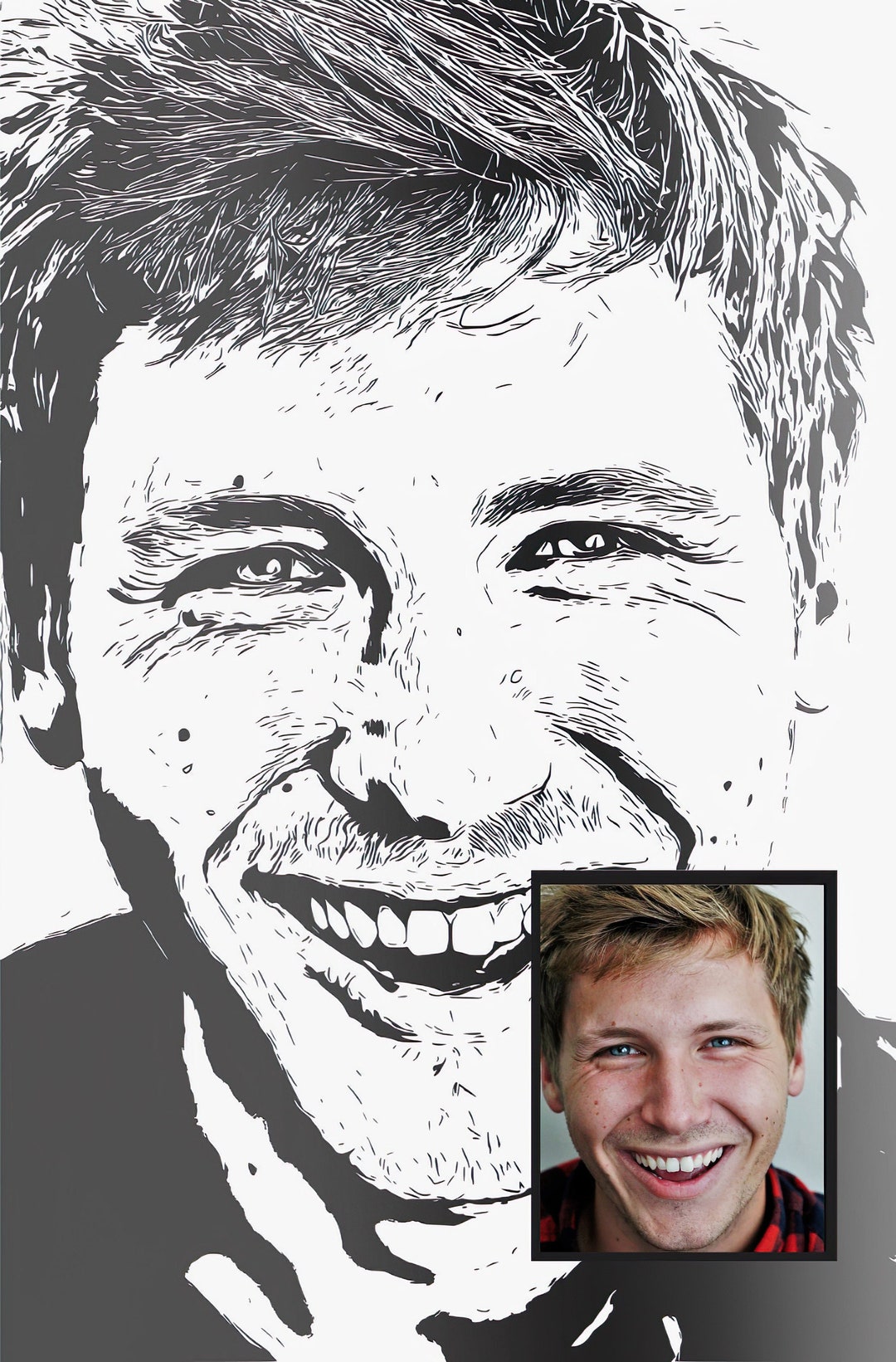 Custom Sketch Portrait From Photo, New Home Illustration, Drawing From ... Custom Sketch Portrait From Photo, New Home Illustration, Drawing From ...