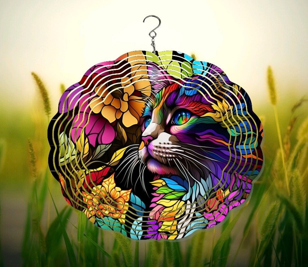 Cat Wind Spinner - Etsy