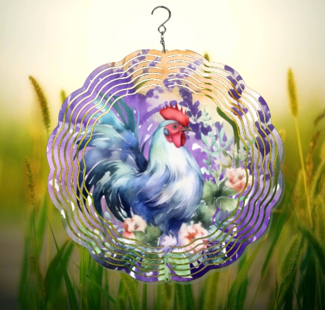 Rooster Wind Spinner - Etsy