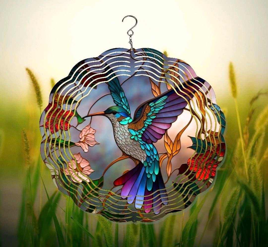 Hummingbird Wind Spinner - Etsy