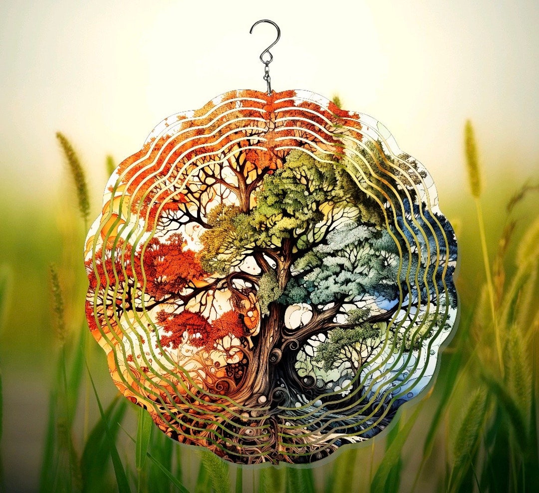 Tree Wind Spinner - Etsy