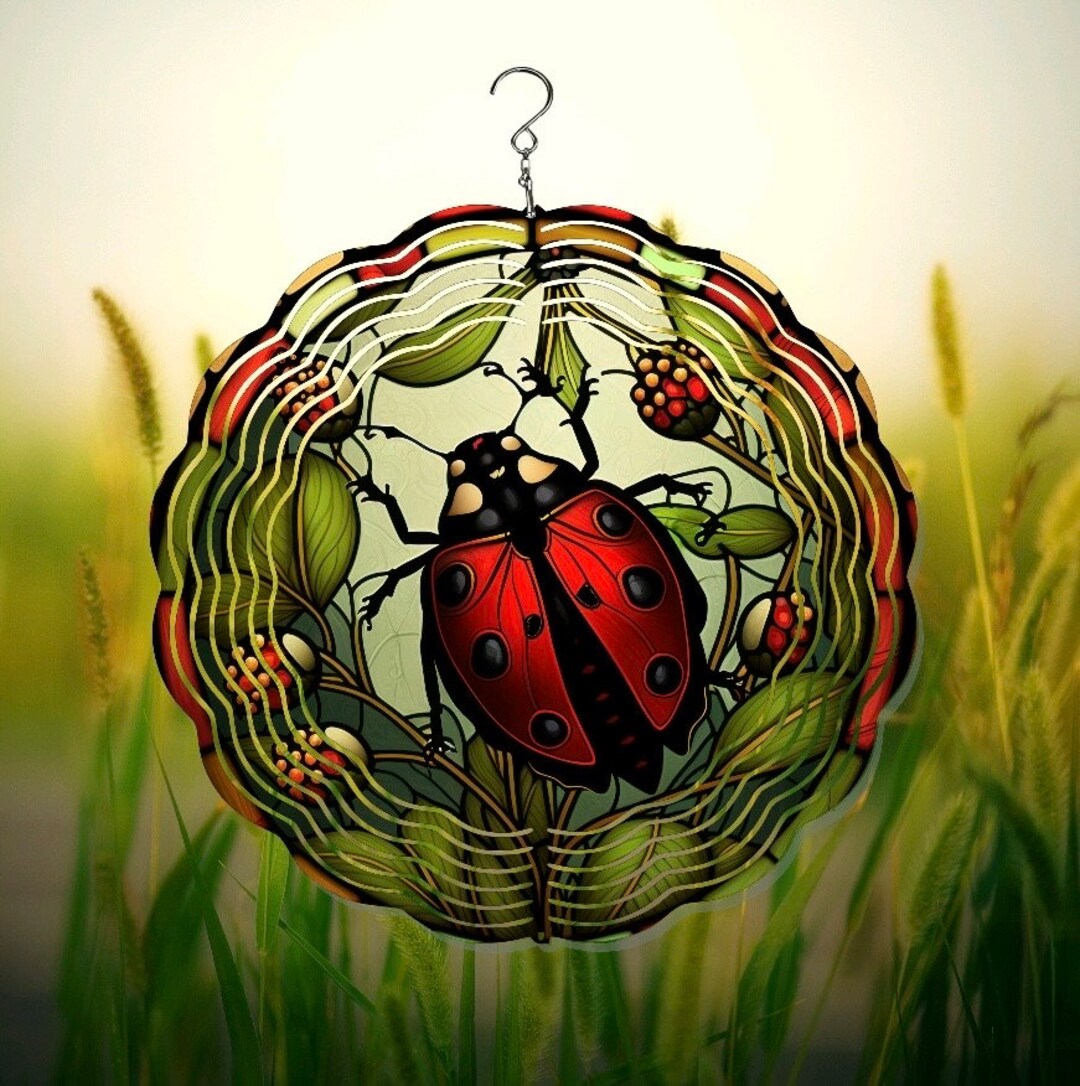 Ladybug Wind Spinner - Etsy