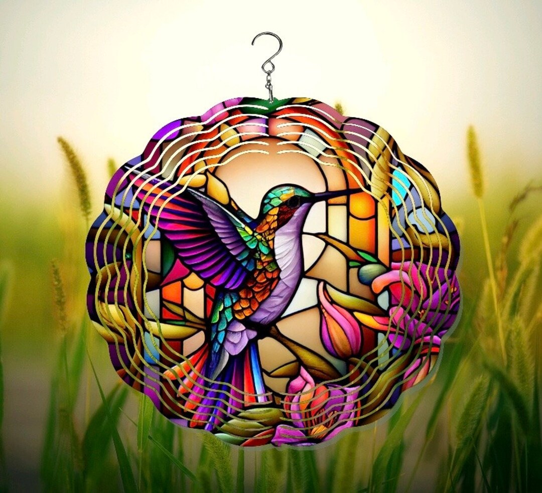 Hummingbird Wind Spinner - Etsy