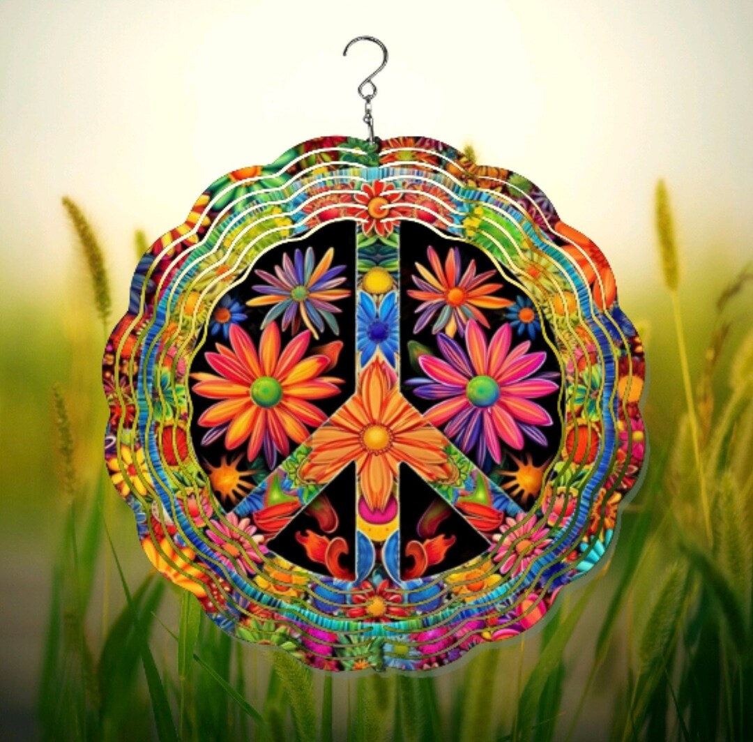 Peace Wind Spinner - Etsy