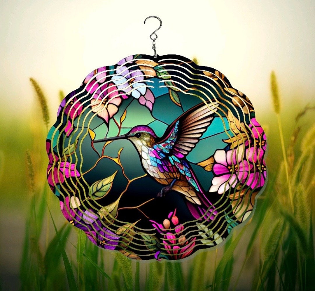 Hummingbird Wind Spinner - Etsy