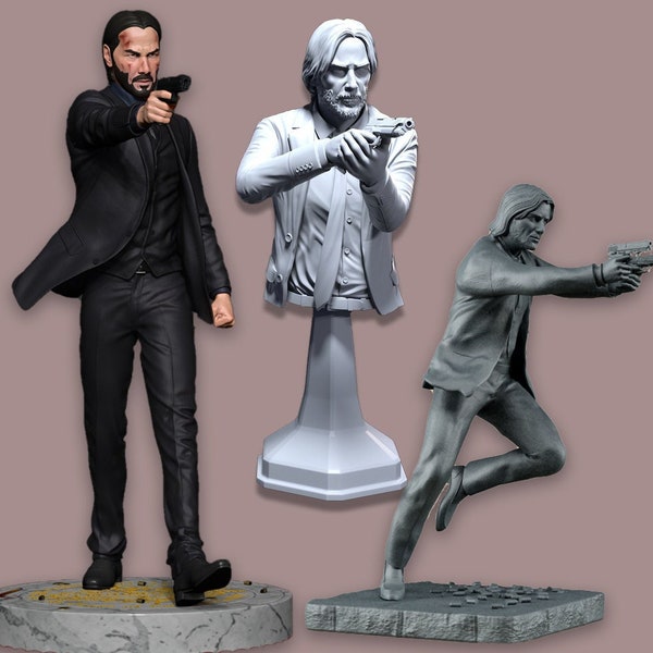 John Wick Stl Model - Etsy