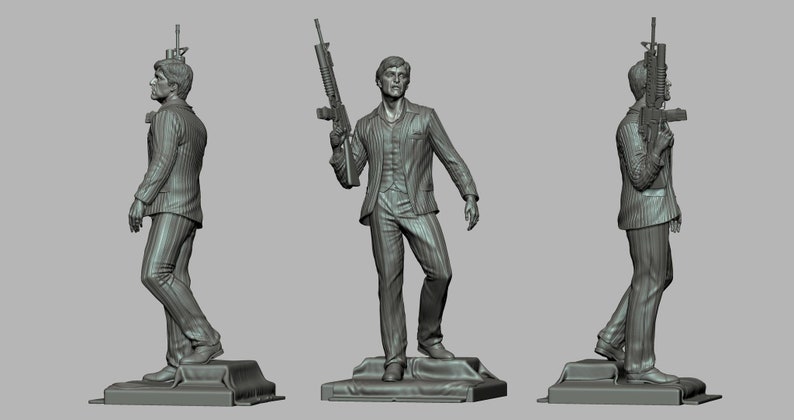 Scarface Tony Montana 3D STL File 3D Printer 3D Print Model - Etsy Denmark