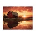 Red Barn Sunset - Full Color Print - Etsy