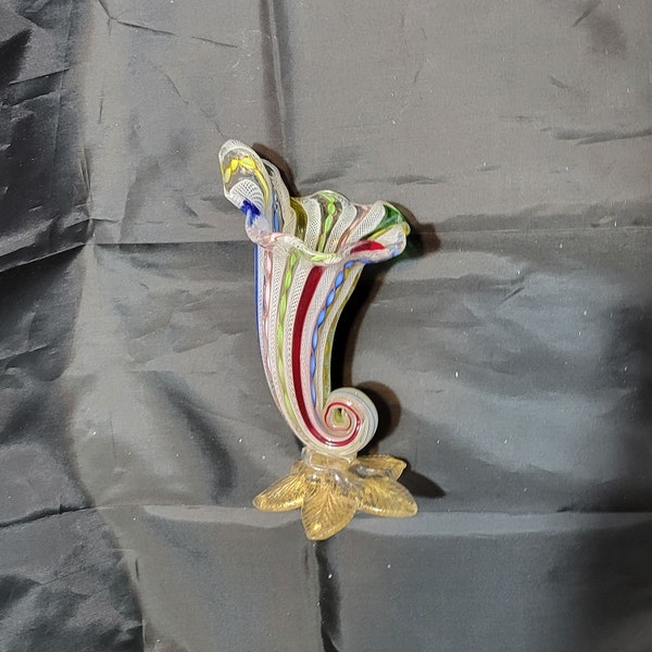 Murano Ribbon Vase - Etsy