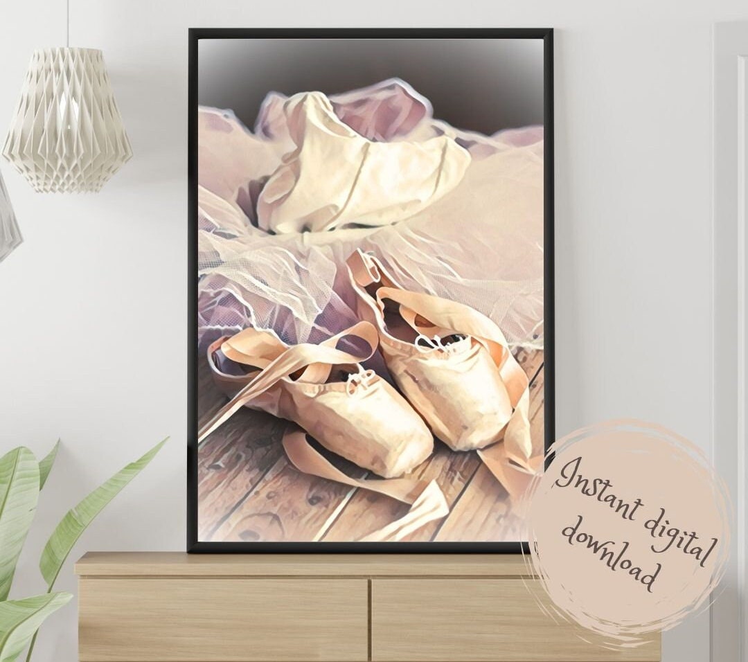 Ballerina Art Print Vintage Ballet Studio Oil Painting - Etsy