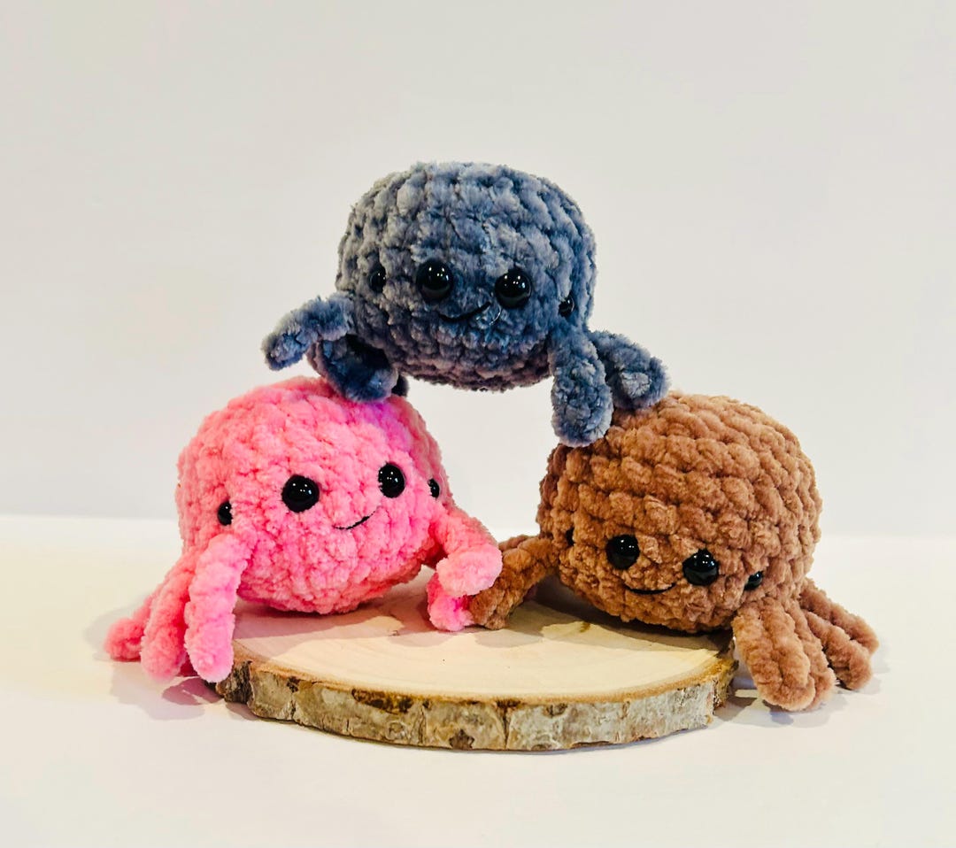 Crochet Spiders, Baby Spiders, Colorful Spiders, Spider Plush, Handmade ...
