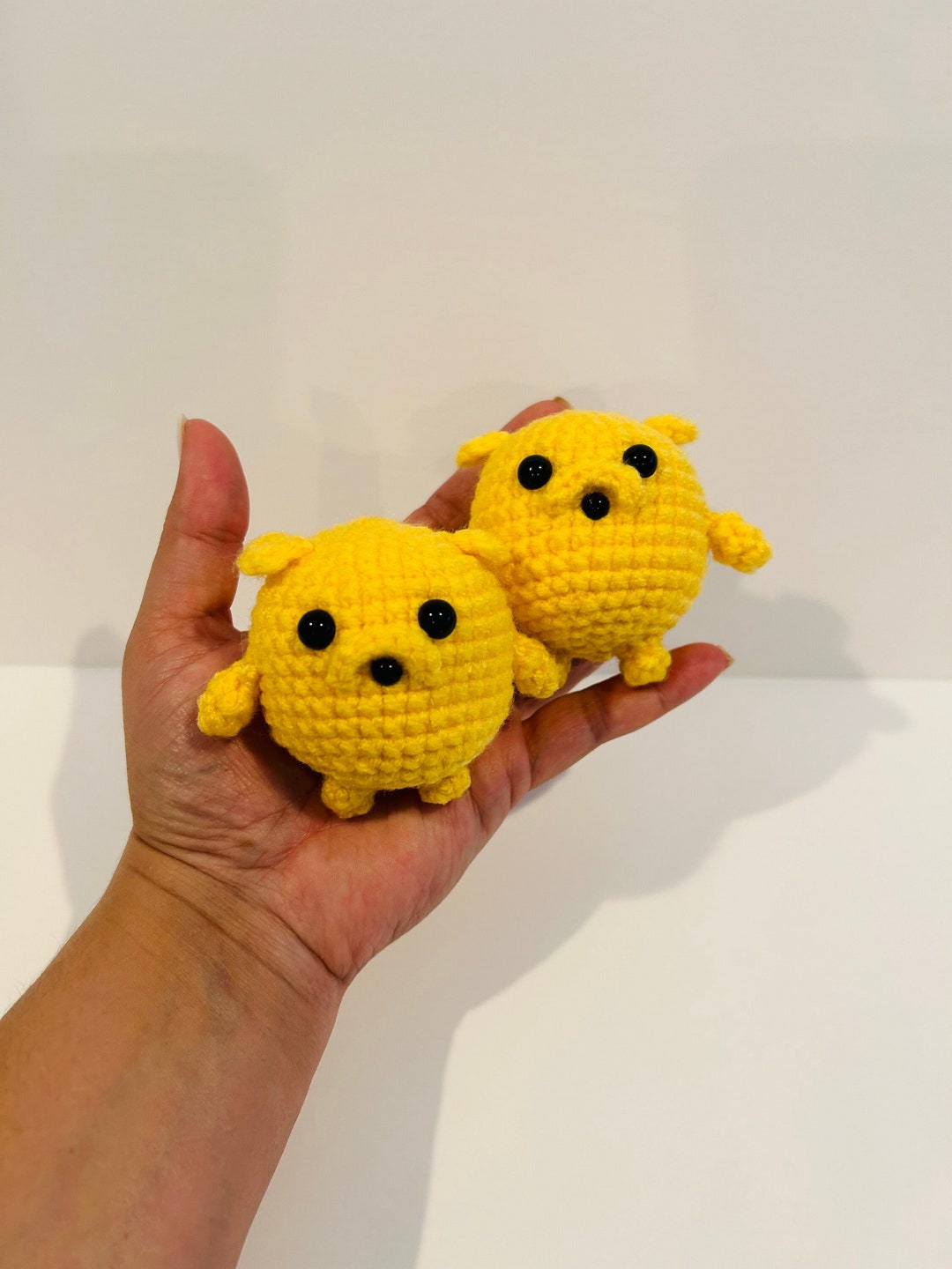 Handmade Crochet Jake the Dog Plush, Adventure Time Keychain - Etsy