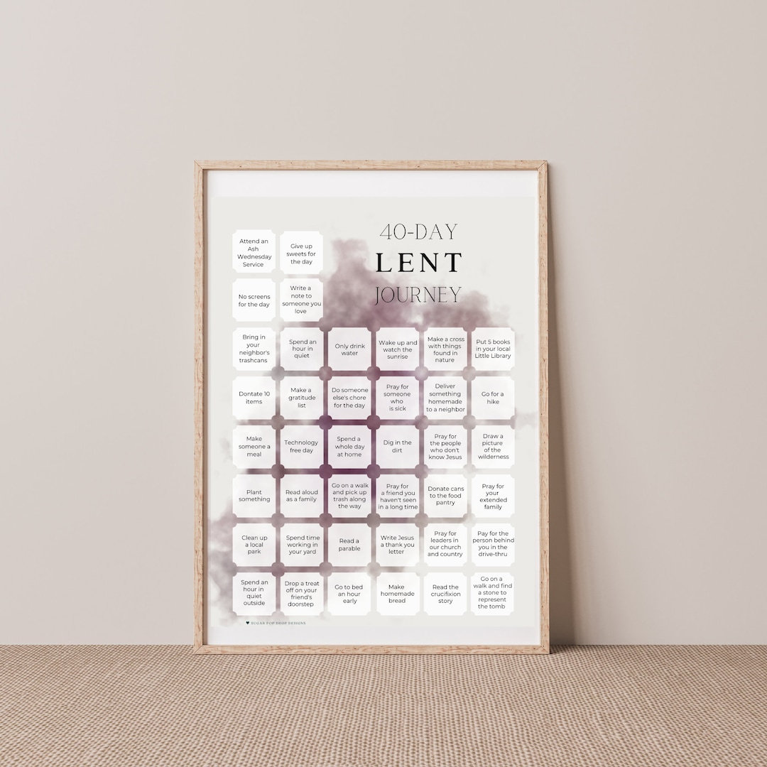 Printable Lent Guide Family Lent Activities Easter - Etsy