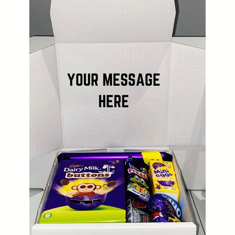 ULTIMATE EASTER Dairy Milk Chocolate Box! FREE Personalisation! Packed ...