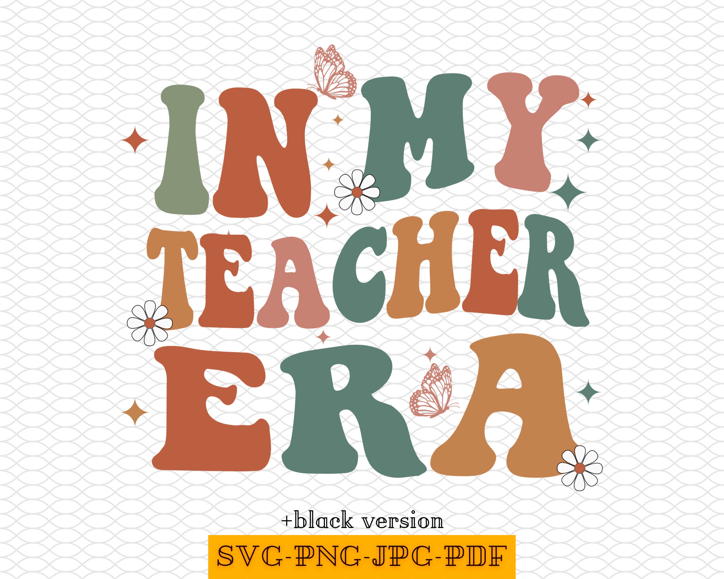 In My Teacher Era Svg Back to School Teacher Appreciation - Etsy