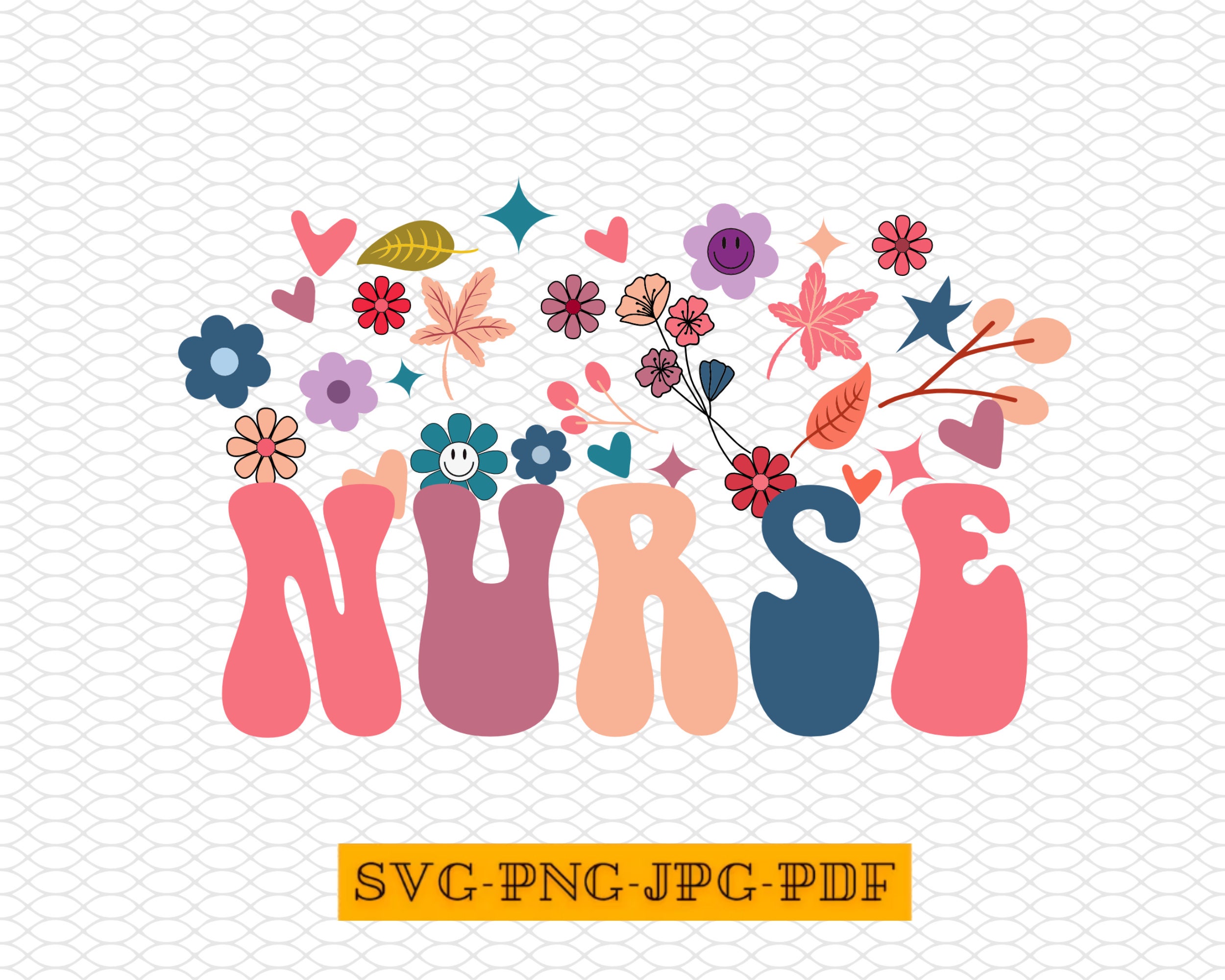 Floral Nurse Svg, Floral Nurse Png, Nurse Shirt Design, Nurse Svg ...