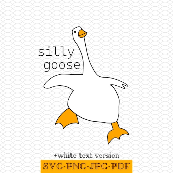 Silly Goose Svg - Etsy