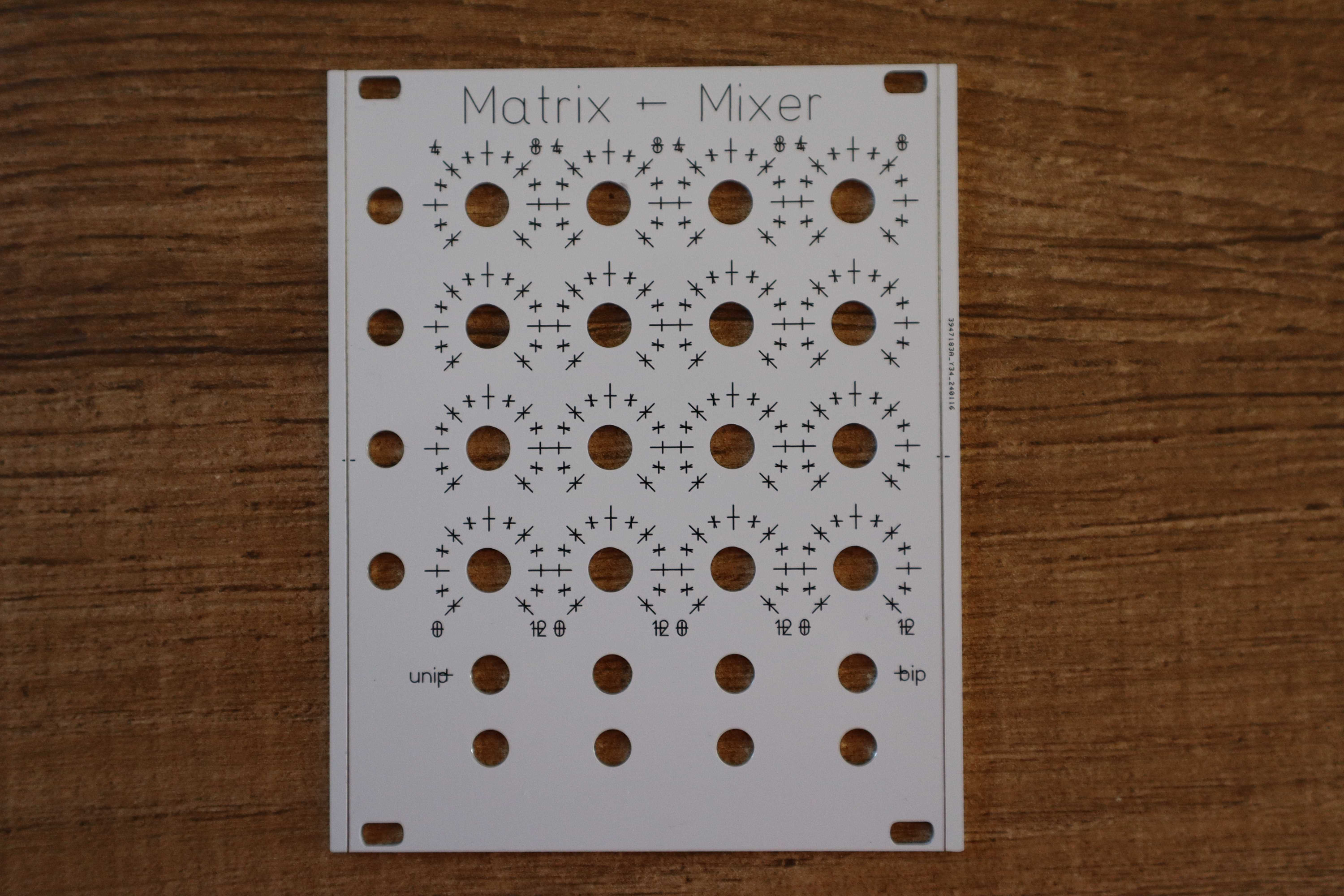 Matrix Mixer 4x4 Front Panel PCB Eurorack Module Synth DIY - Etsy