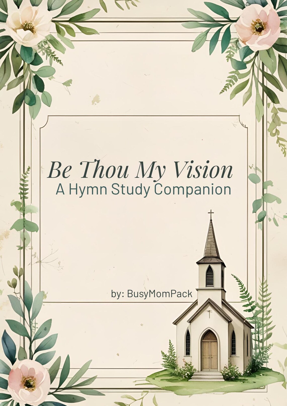 Charlotte Mason Hymn Study | "be Thou My Vision" Companion (printable ...