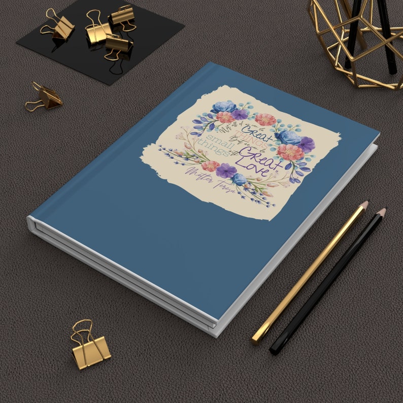 Floral Mother Teresa Journal, 150 Lined Pages - Etsy