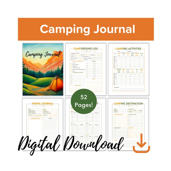 Camping Journal - Etsy