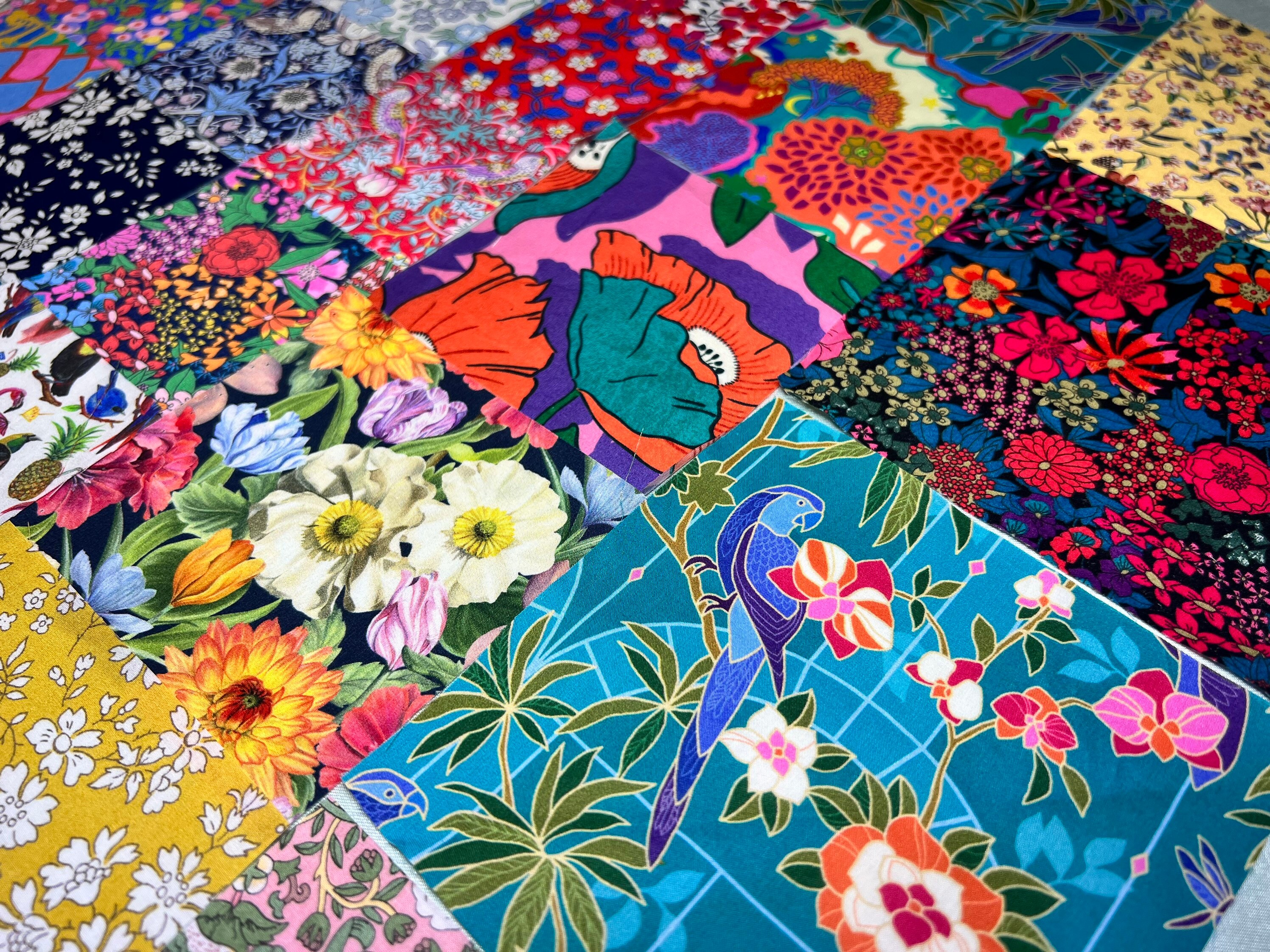 50 Squares, Liberty Patchwork, Fabric Pack - Etsy