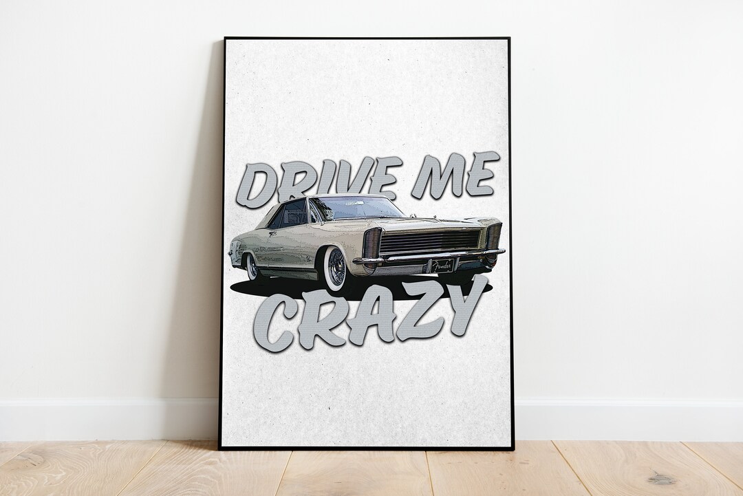 DRIVE ME CRAZY - Digital Download - Poster - Etsy