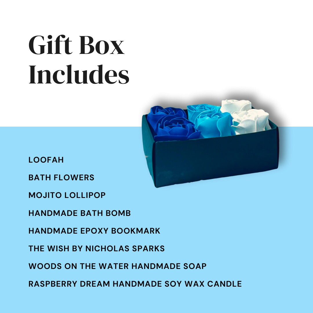 The Bath Gift Box, the Wish, Candle Gift Box, Book Gift Box, Friendship ...