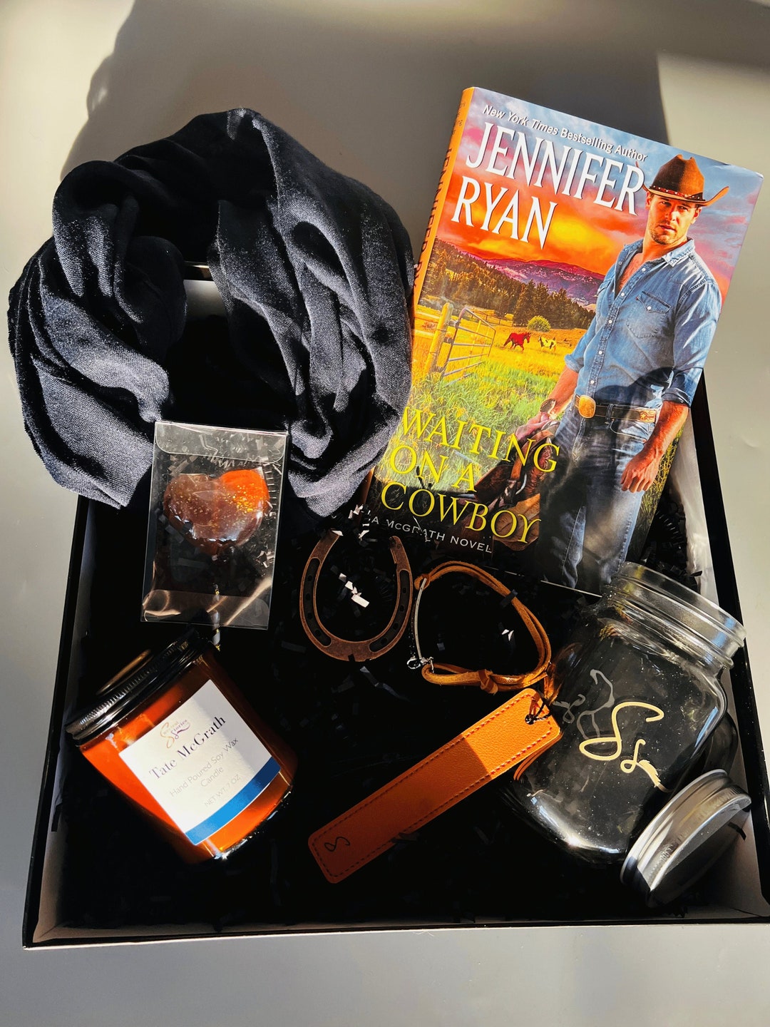 Cowboy Rescue Me Gift Box, Candle Gift Box, Book Gift Box, Friendship ...