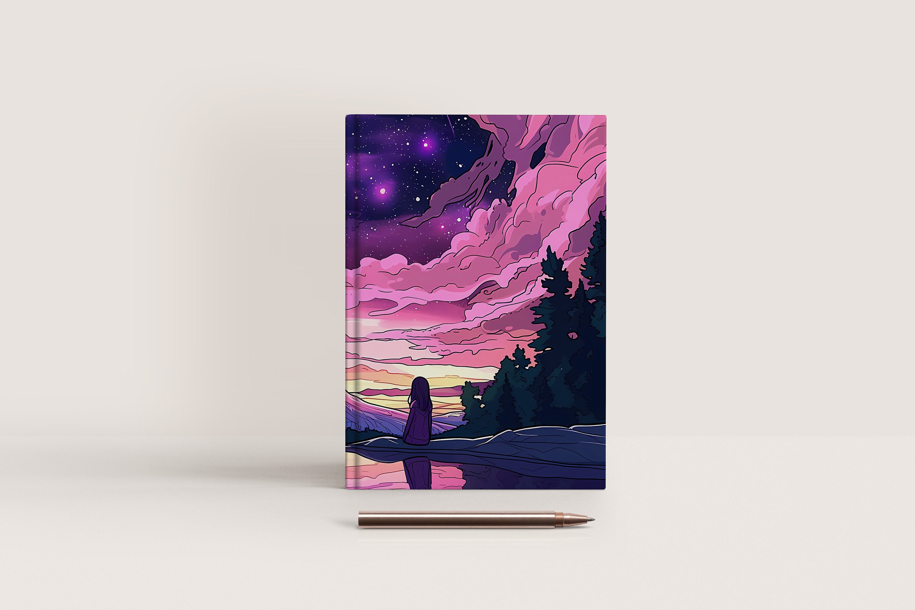 Cosmic Anime Journal A5 Anime Notebook Cosmic Blank Journal Lined Diary ...
