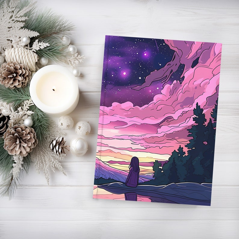 Cosmic Anime Journal A5 Anime Notebook Cosmic Blank Journal Lined Diary ...