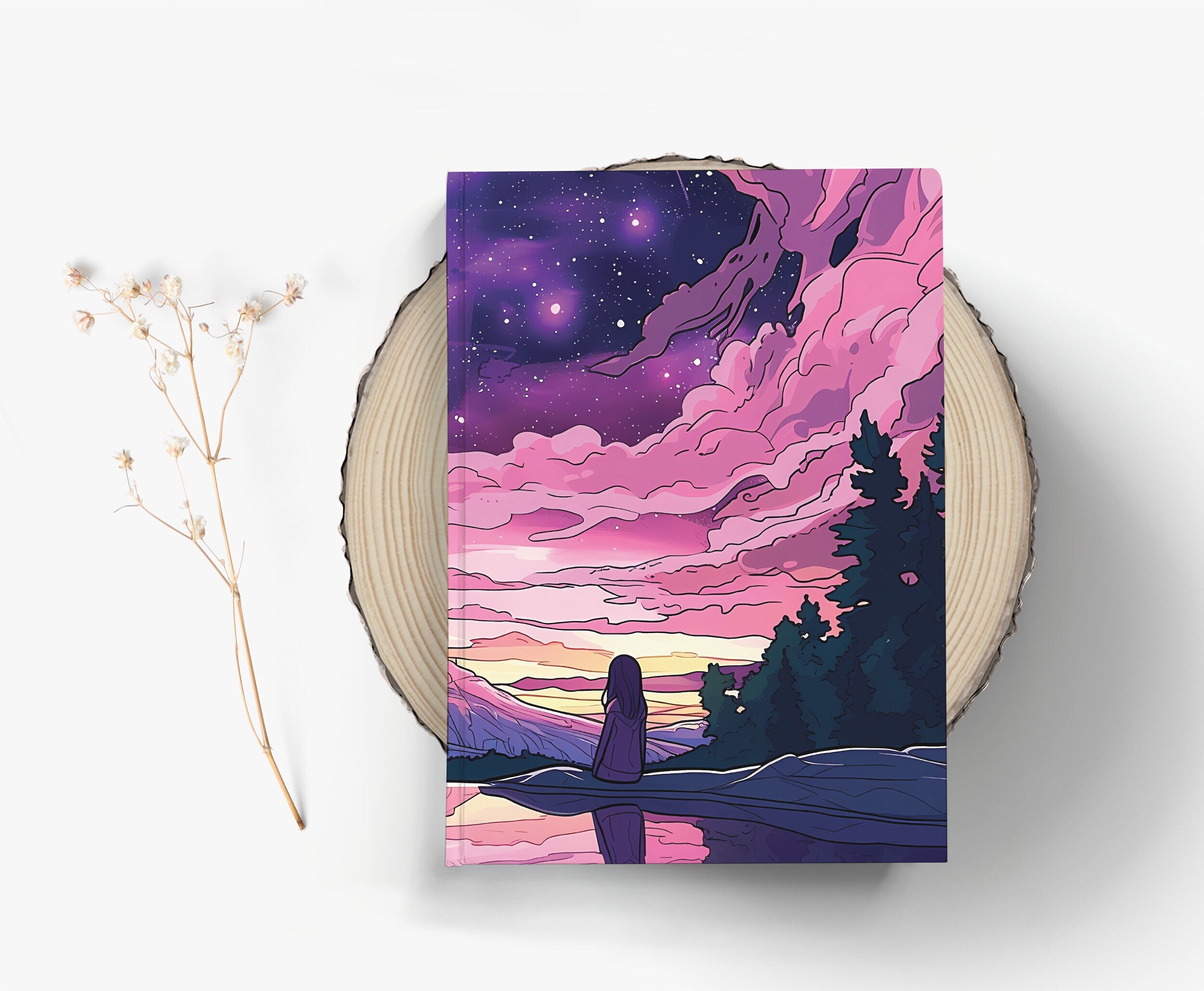 Cosmic Anime Journal A5 Anime Notebook Cosmic Blank Journal Lined Diary ...