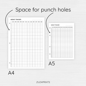 Daily Weight Tracker Printable, Weight Loss Tracker, Weight Loss ...
